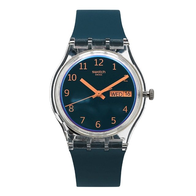 스와치 손목 시계 공용 젤리 BLUE AWAY SO28K700