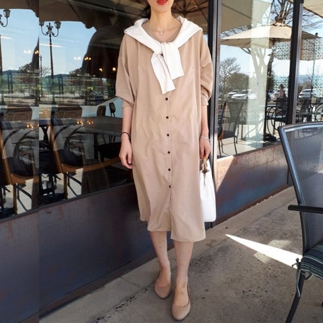 [엠지]셔츠 원피스 결혼식 하객룩 빅사이즈 77 88_P356518248