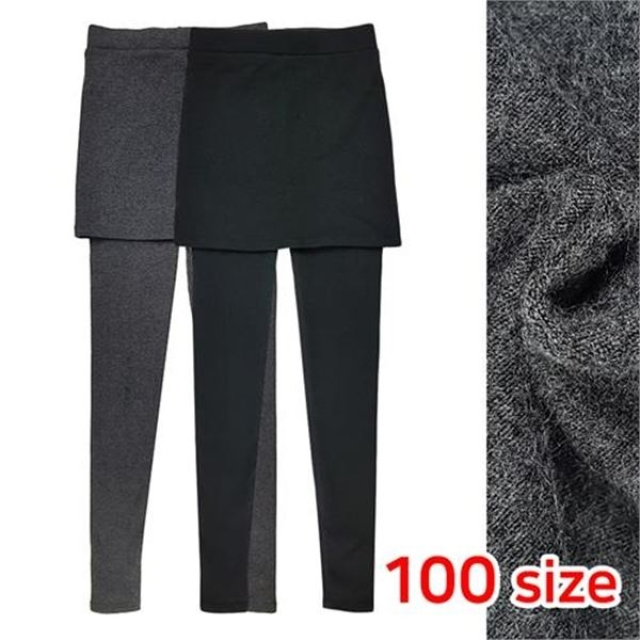 [바풀]HM DY 184093 XXL 고탄력 면스판 기모 치마레깅스_P067850757