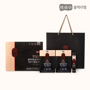 [한삼근] 블랙라벨 올 케어 갱년기 홍삼스틱 10g x 60포 (+쇼핑백) (진세노사이드 25mg 함유)
