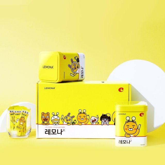 레모나 카카오 프렌즈 기프트 박스 / 선물 세트 / 50포 2개입 구성 / 비타민C
