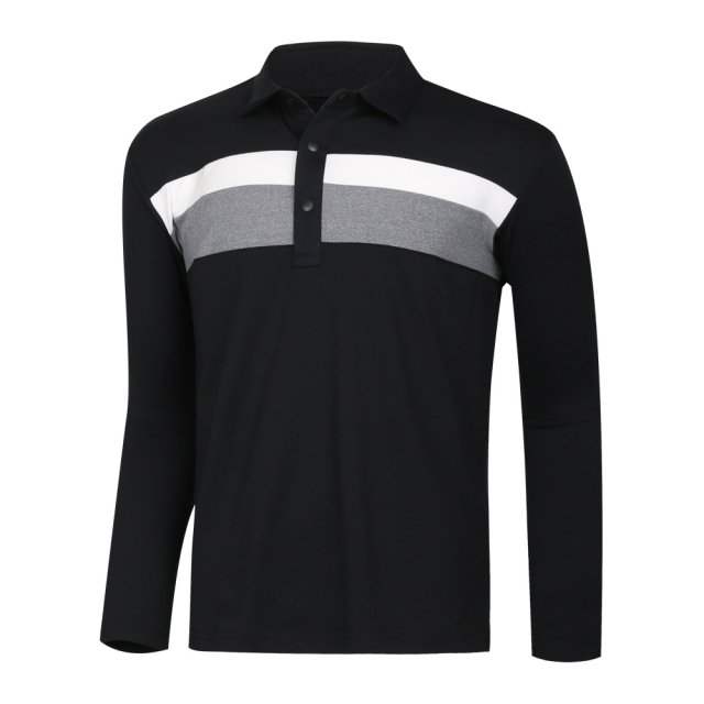 남성 골프 기모 카라넥 티셔츠 SH-KAKG-930-블랙