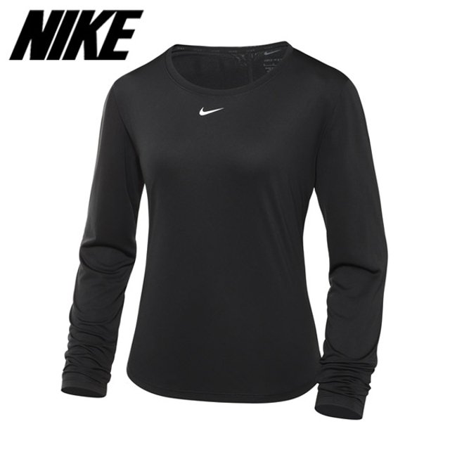 [나이키] 여성용 드라이핏 원 롱슬리브 탑 DD0641_010
