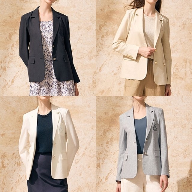 프렌치린넨코튼자켓