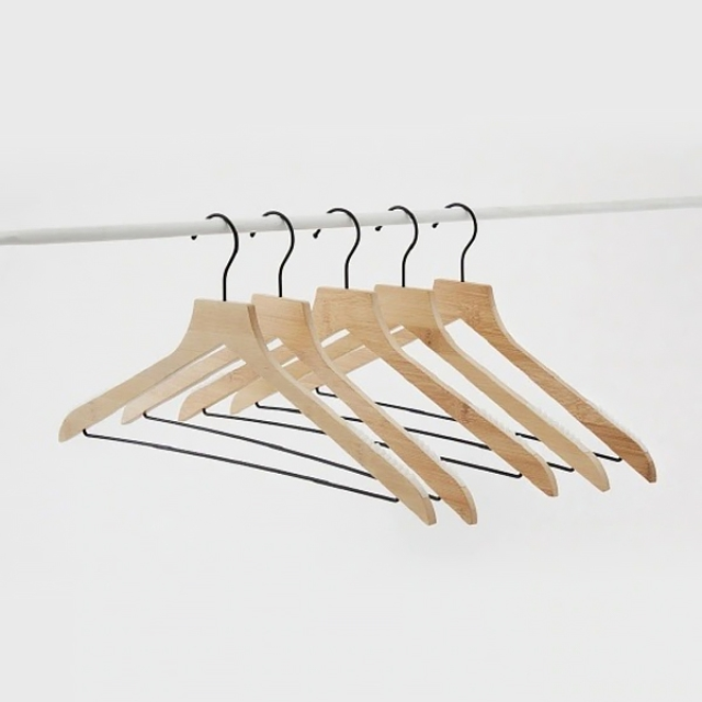 [한샘]뱀부 우드 옷걸이 상의용 5P_P326292065