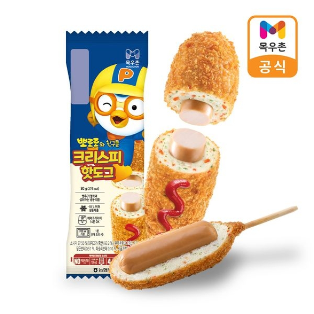 [목우촌]뽀로로와친구들 크리스피핫도그 80g X 15EA_P337310523