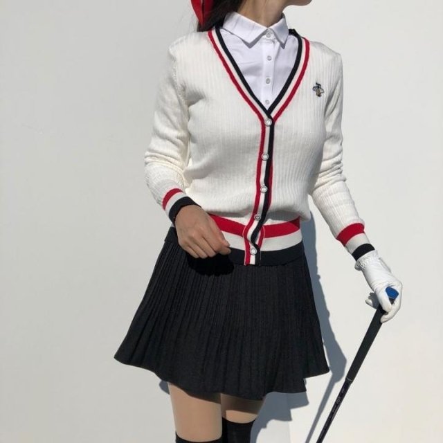 로로얼로이 여성골프치마 바지 공주핏 주름 밴딩 플레어 골프스커트 여성골프복 웨어