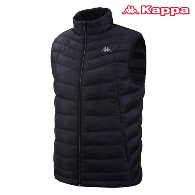 옥션_남성 하이넥 경량 구스다운 베스트 KJDJ433MM_BLK