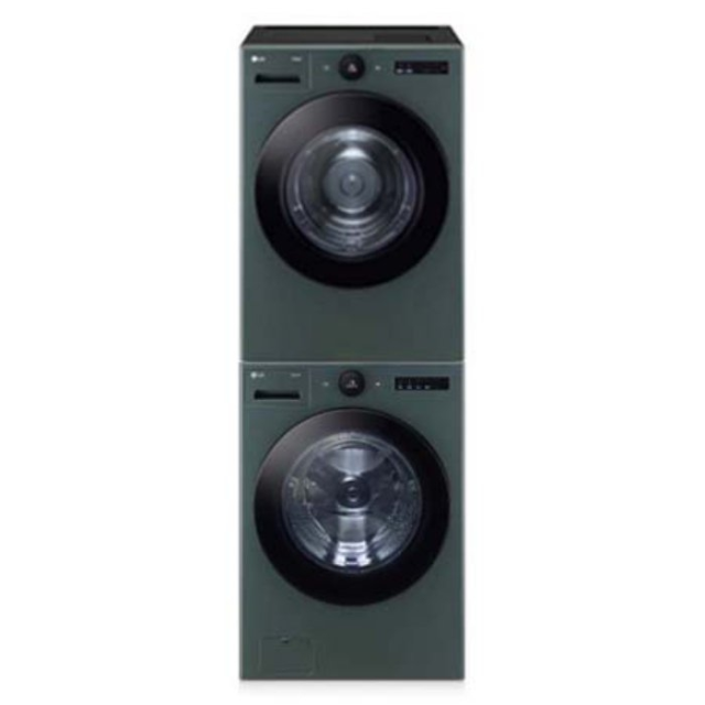 LG 오브제 컬렉션 드럼 세탁기(25kg)+건조기(20kg) 세트 FX25GA-2G (FX25GA + RD20GS) (스태킹키트포함)