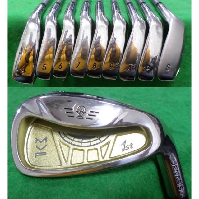 중고 정품 지브이 JENASIS MVP 아이언세트 플렉스R 4-9 A P S 9아이언
