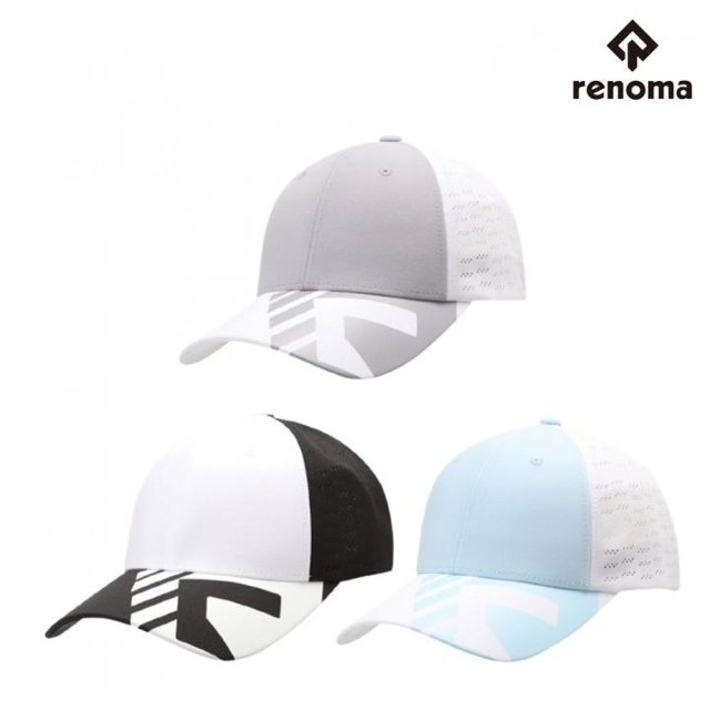 레노마골프 남성 골프 펀칭 빅로고 형상 캡모자 CM 1802