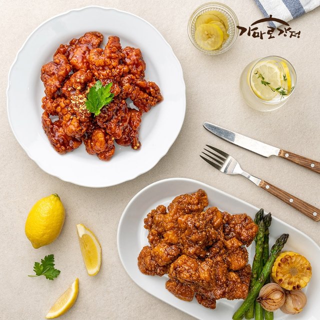 [가마로강정] 닭강정 달콤/매콤한 맛 500g X 4팩