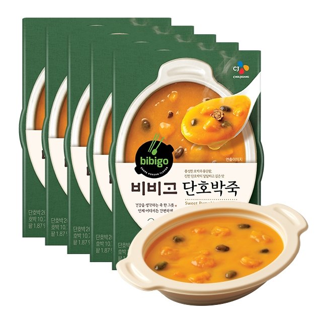 [CJ] 비비고 단호박죽 280G x 5개