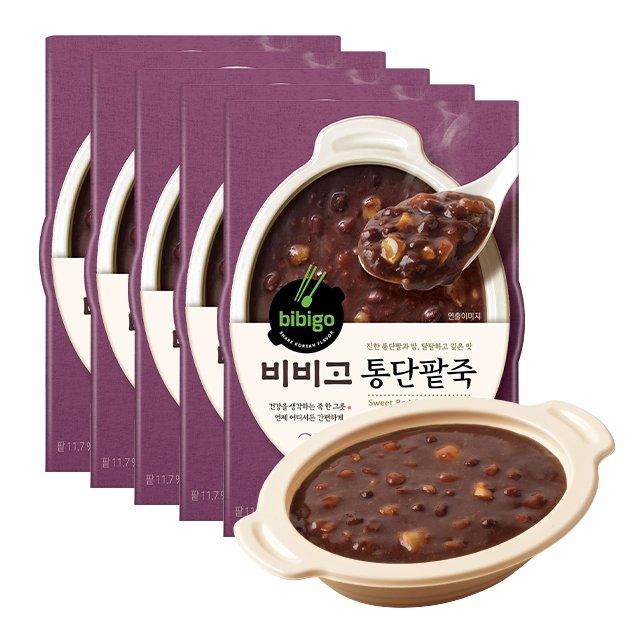 [CJ] 비비고 통단팥죽 280G x 5개
