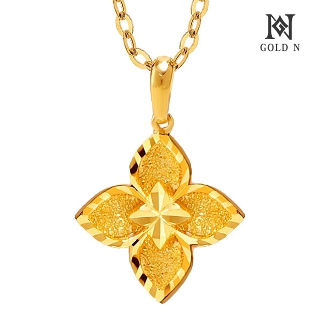 골드앤 순금 24K 드림플라워 목걸이_3.75g