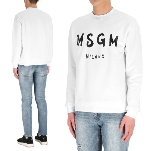 [MSGM] 3040MM104 217099 01_PX 남성 로고 맨투맨