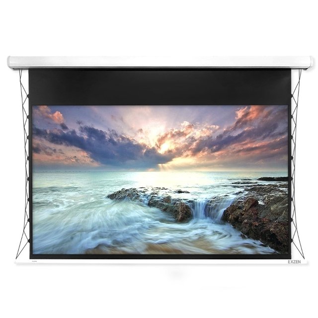 엑스젠 135인치 4:3 탭텐션 전동스크린 EXZEN EV-SPR135