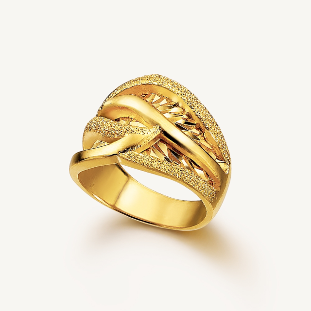 수앤진골드 플레어 더블 반지 24K 순금 11.25g