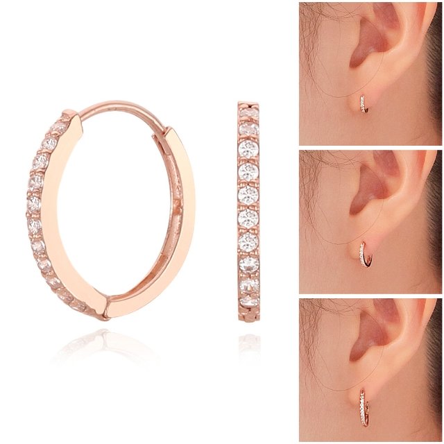 [제이몽드] 14K 글리터 11mm 원터치귀걸이