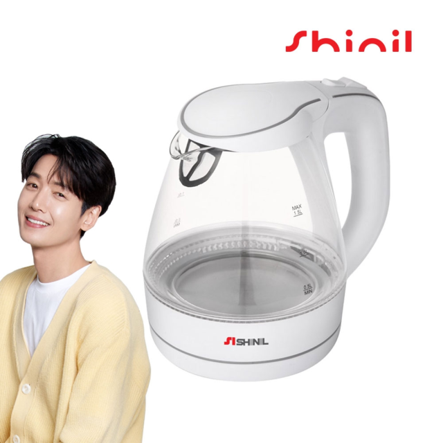신일 유리 무선 전기주전자 1.5L SEP-G15S