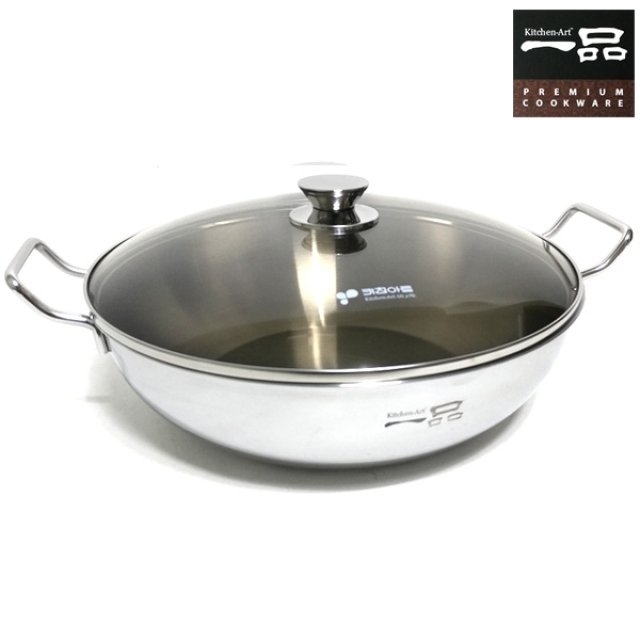 키친아트 일품 IH 통3중 궁중전골 냄비 33CM