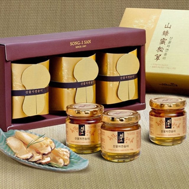 [명가어찬]산꿀자연송이유리병(110gx3)