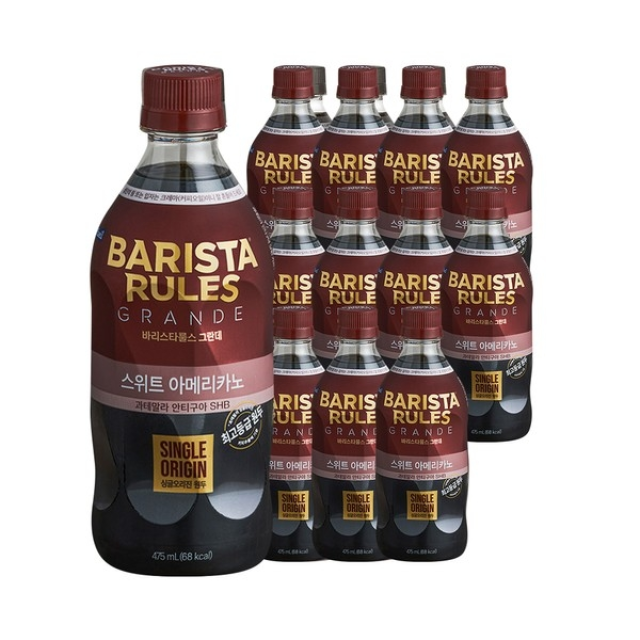 [매일유업]바리스타룰스 그란데 스위트 아메리카노 475ML 12입/PET커피_P322474177