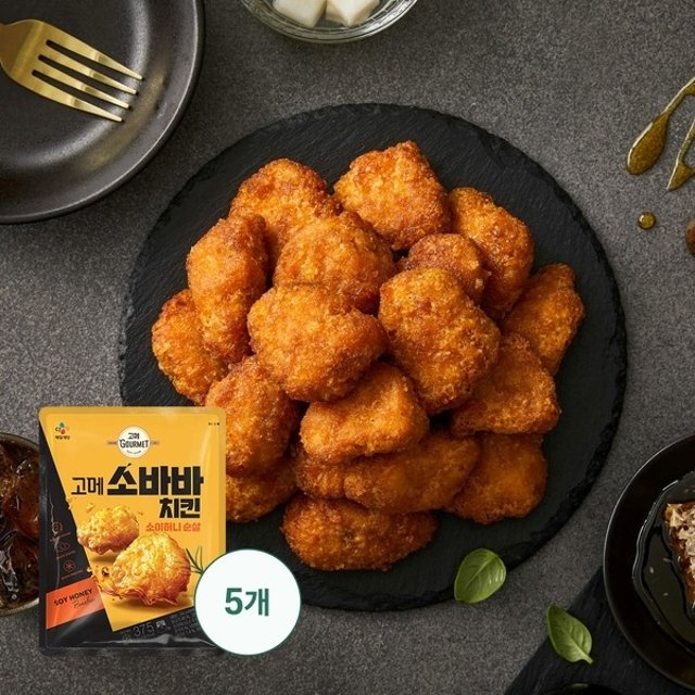[CJ제일제당]고메 소바바치킨 소이허니 순살 375g x 5개_P338139352