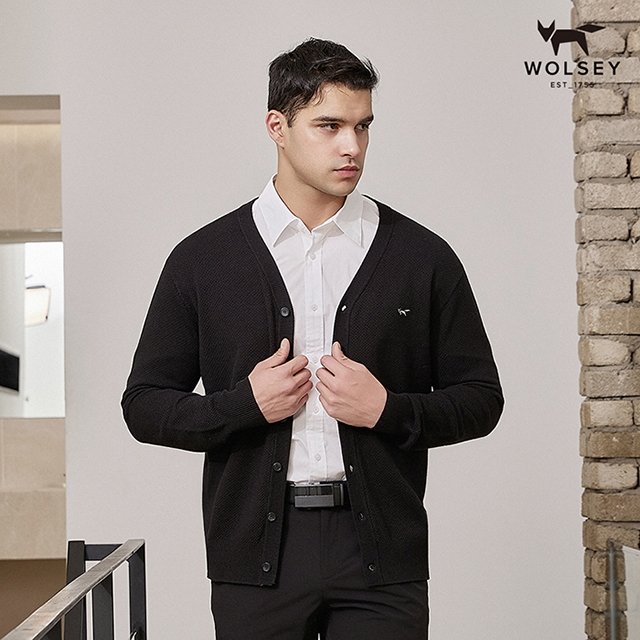 [Wolsey] 울시 24SS 최신상! 블라썸 니트 카디건 1종, 남성
