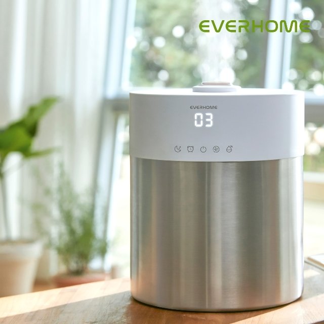 에버홈 스텐통 가습기 EV-HU9000 초음파 대용량 대형 습도조절 스텐 가습기