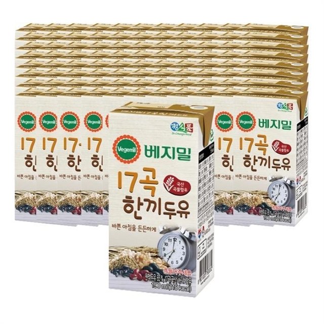 정식품 베지밀 17곡 한끼 두유 190ml 96개