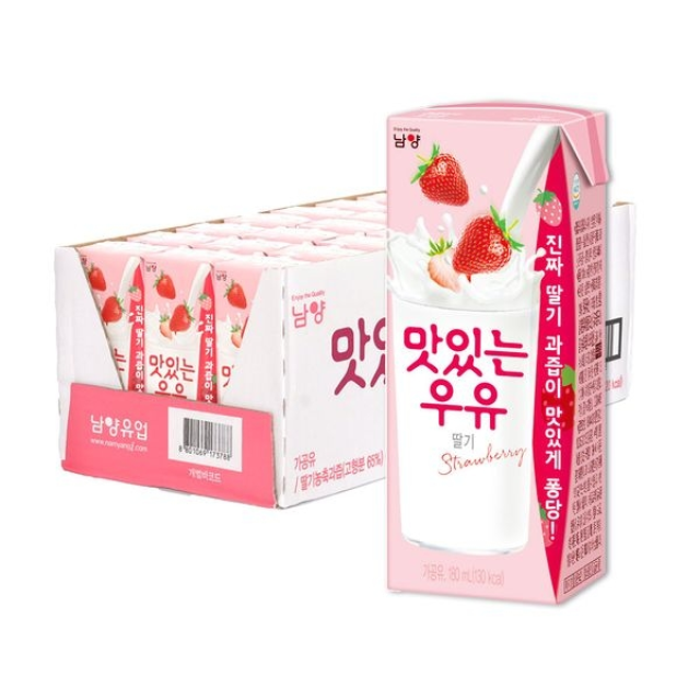 [남양유업]맛있는우유GT 180ml 멸균 딸기 24팩_P318497178