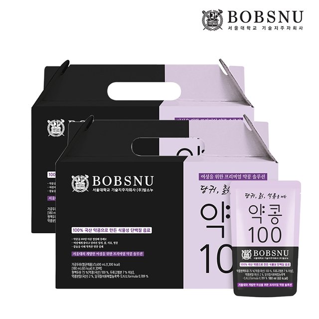 [BOBSNU] 서울대 당귀, 칡, 석류를 더한 약콩100 180mlX40포