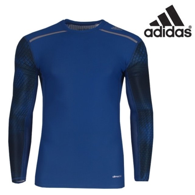 [QR코드인증]아디다스 남성 TF CHILL LS 기능성 테크핏 긴팔티셔츠 - AJ4922