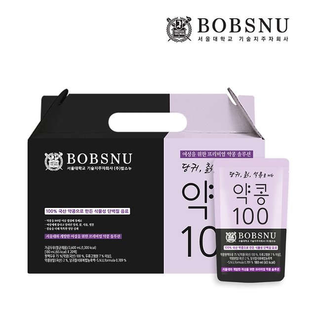 [BOBSNU] 서울대 당귀, 칡, 석류를 더한 약콩100 180mlX40포