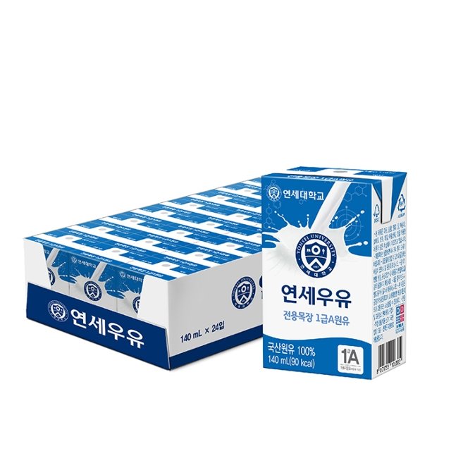 [연세] 멸균 흰우유 140ML 24팩