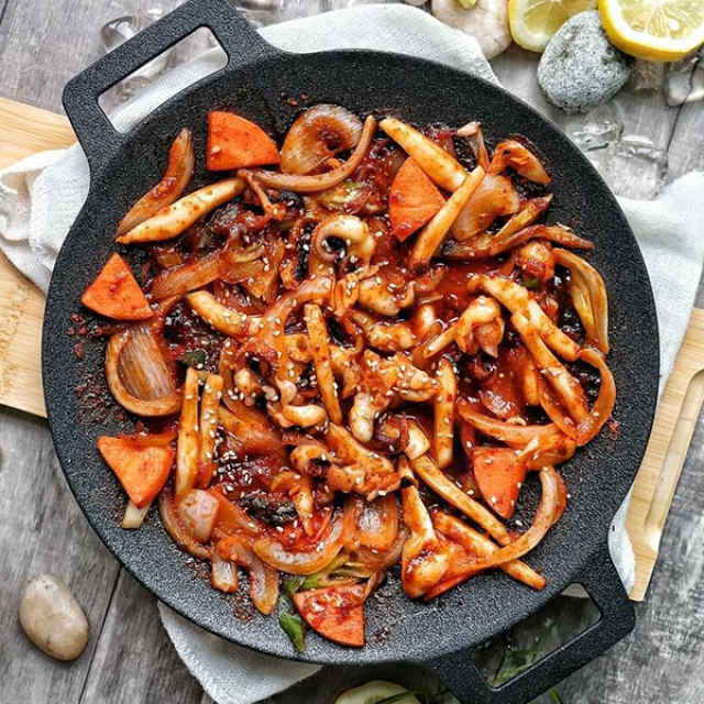 꽃길만걷게 서해바다에서 잡은 갑오징어볶음 밀키트 520g(2인분)