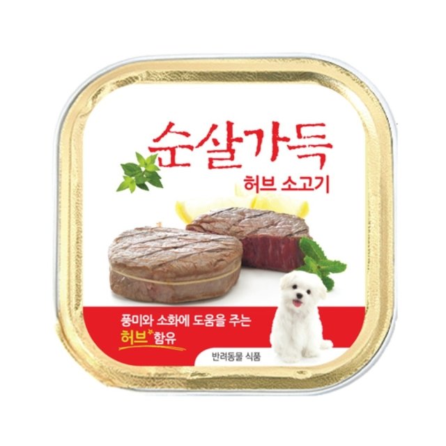 [바보사랑]허브소고기 순살캔 100g