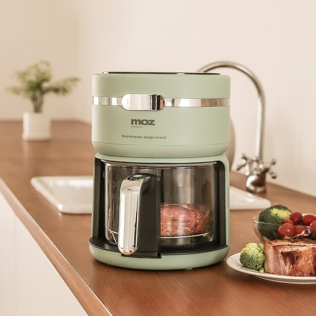 [MOZ] 모즈스웨덴 통유리 글래스 3L 에어프라이어 DMA-3000H