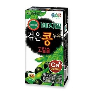 [정식품] 정식품 베지밀 검은콩 두유 고칼슘 190ml 80