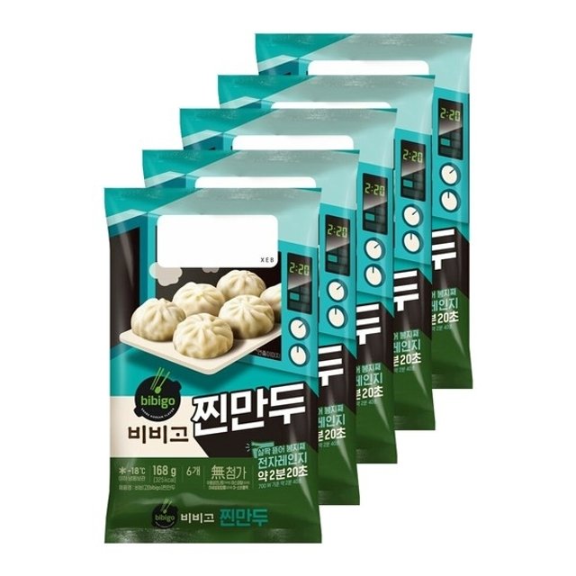 [CJ제일제당]비비고 찐만두 168g x 5개_P315664015