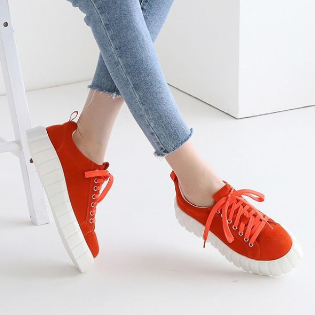 [더힐]천연가죽 여성 운동화 스니커즈 어글리슈즈 3.5cm/4color sjlux-1212_P301097882