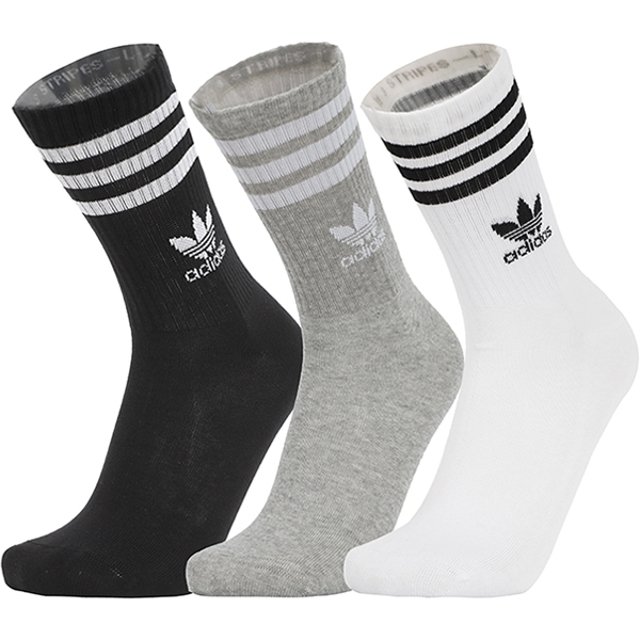 [정품] 아디다스 미드컷 크루 삭스 3팩 (IL5023)