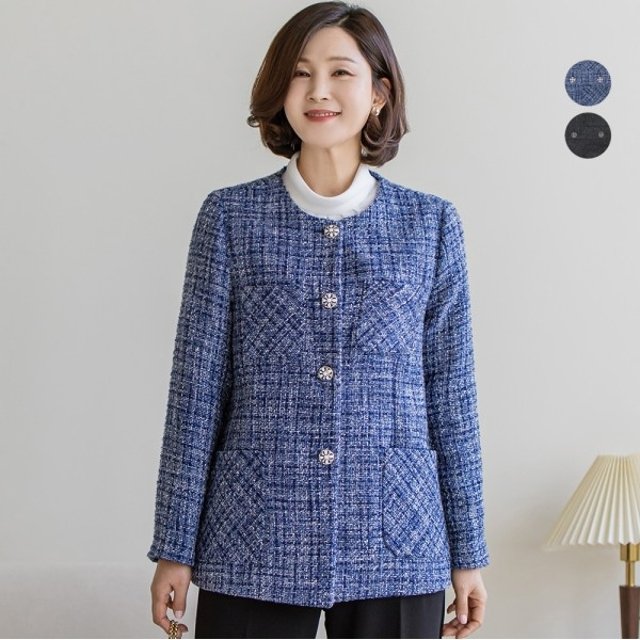 [김여사](~88size)샤인 트위드 자켓 2col_P356523420